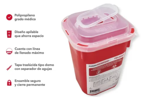 Bote RPBI 1.8 Litros - Medi-ción