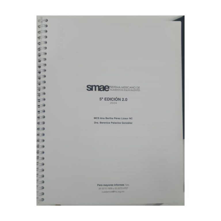 SMAE Sistema Mexicano de Alimentos Equivalentes, 5ª Edición Vol. 2.0 ...